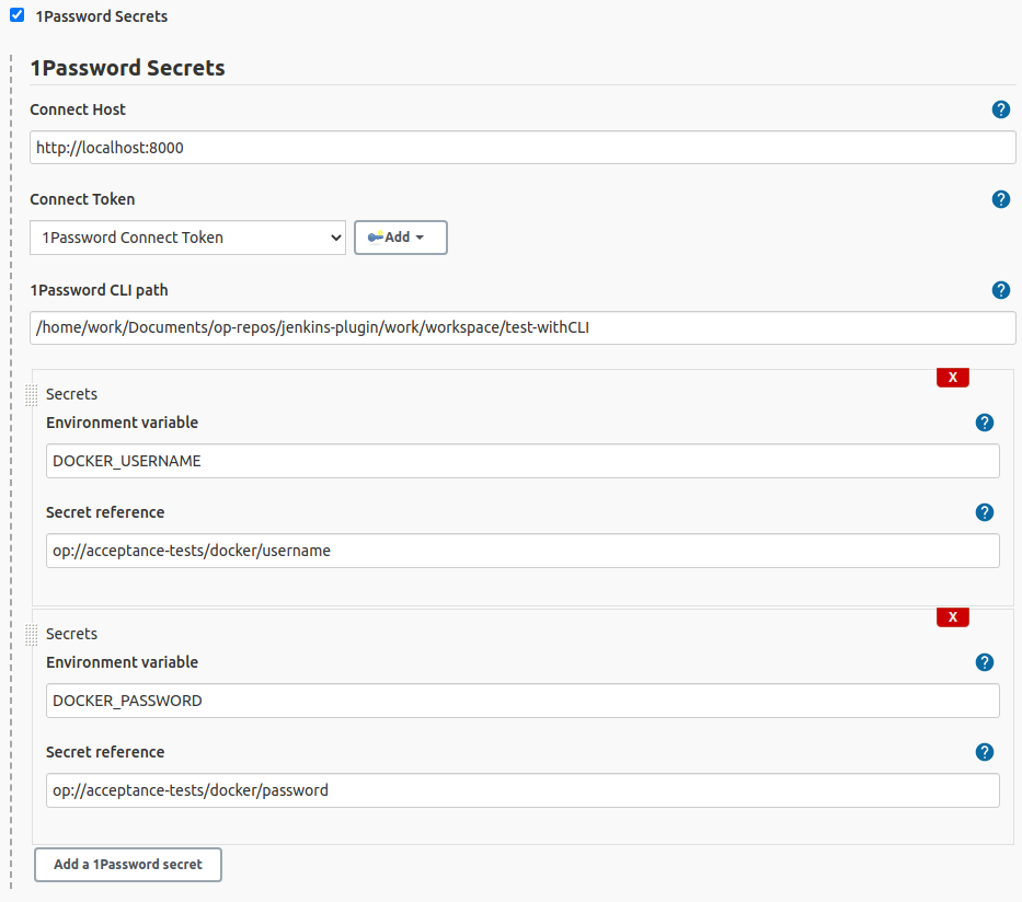 Load secrets from 1Password into Jenkins | 1Password Developer